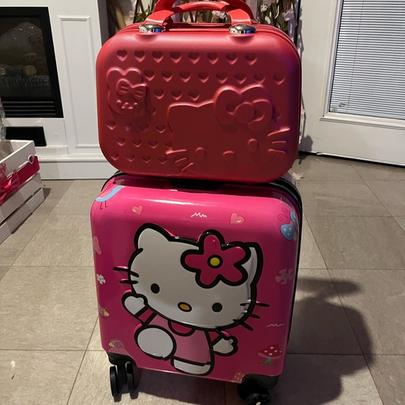 Hello Kitty | Bags | Hello Kitty Luggage Set | Poshmark
